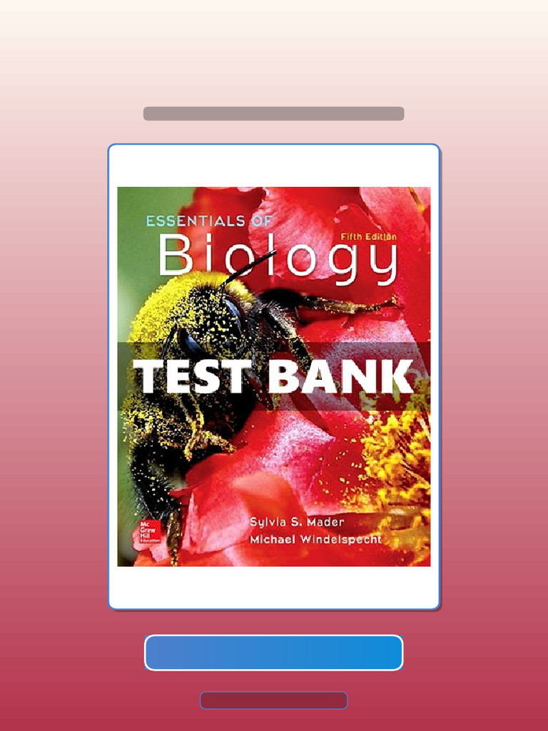 Essentials of Biology 5 Ed Mader eBook and TestBank Bundle | PDF ...