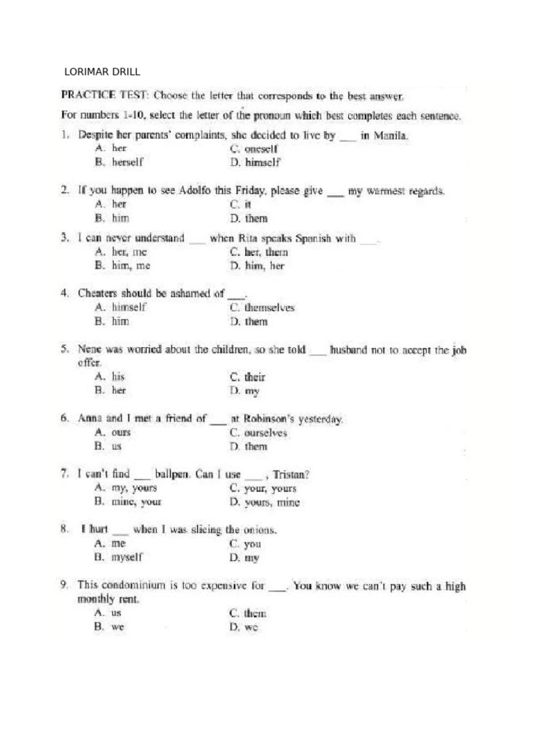 English Drill (Lorimar) | PDF
