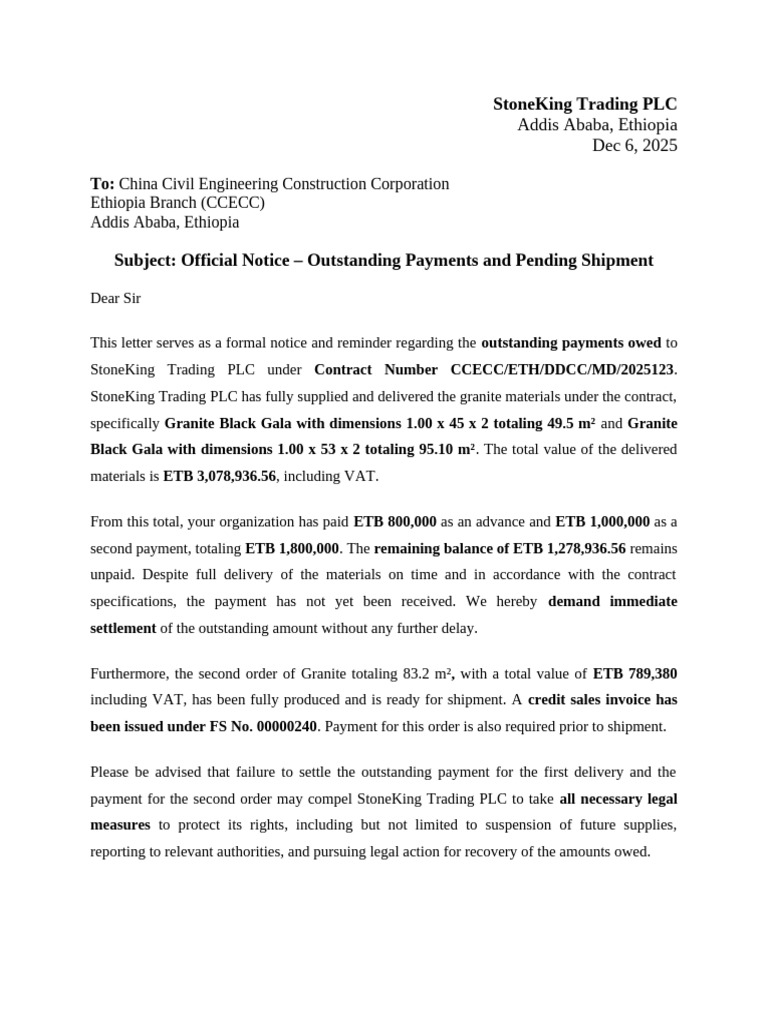 StoneKing Trading PLC (1) | PDF