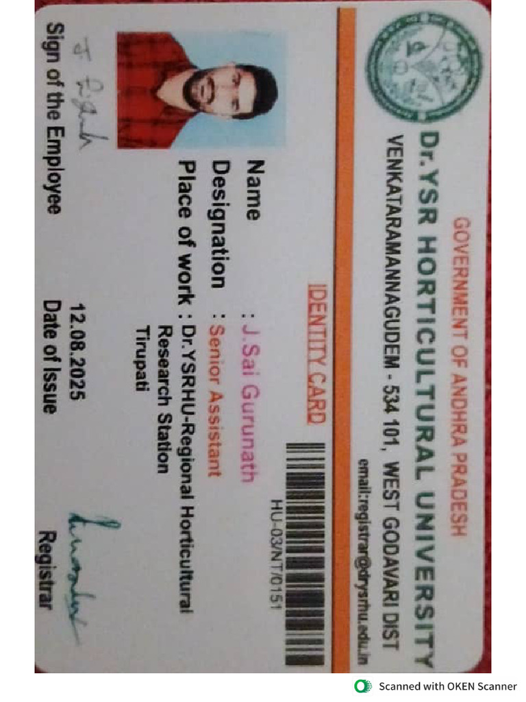 New Identity Card Sai | PDF
