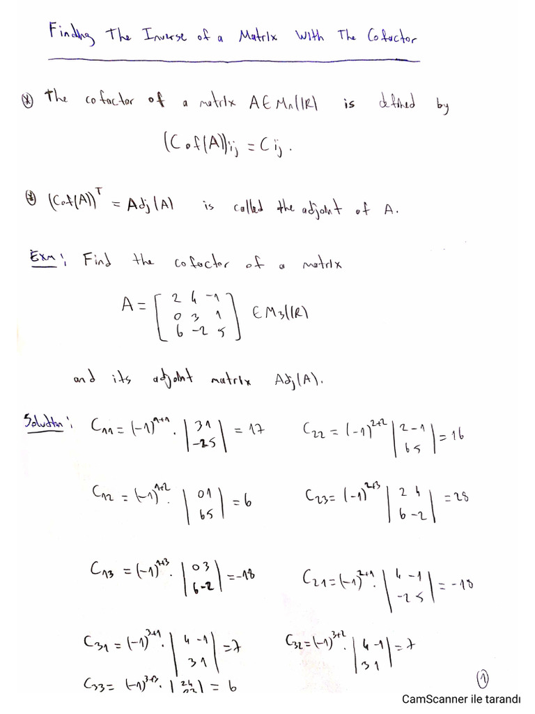 Linear Algebra Week 6 | PDF