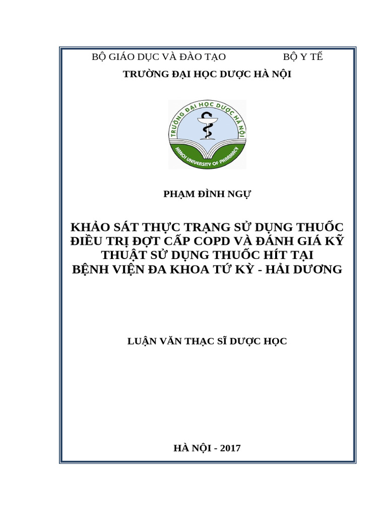 (123doc) Khao Sat Thuc Trang Su Dung Thuoc Dieu Tri Dot Cap Copd Va ...