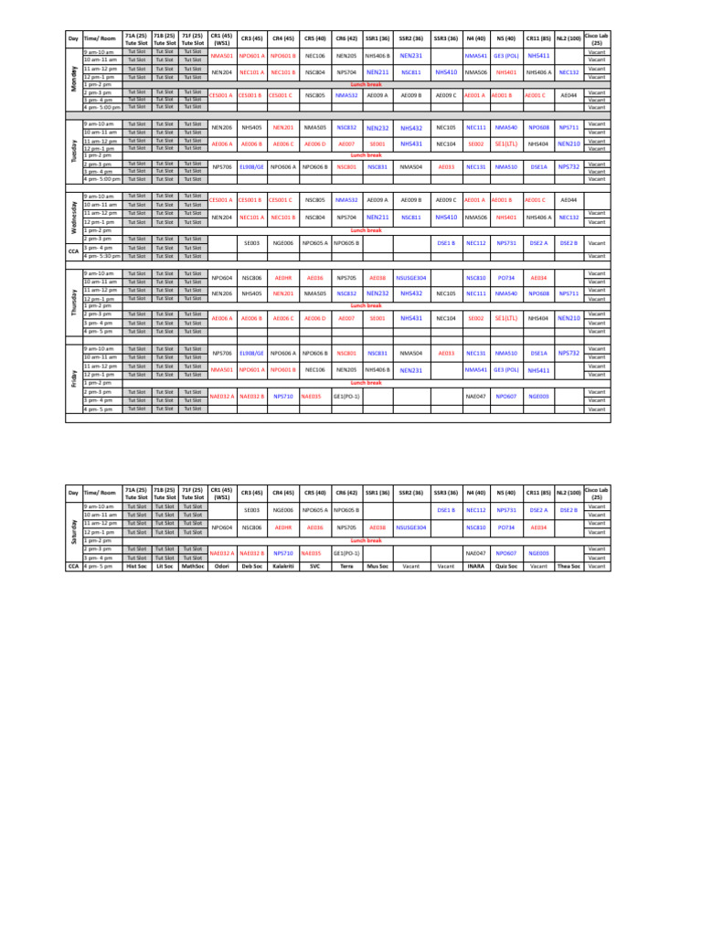 SUS Timetable_MS2024-25(First, Third and Fifth Sem)05Aug2024.Xlsx (1 ...