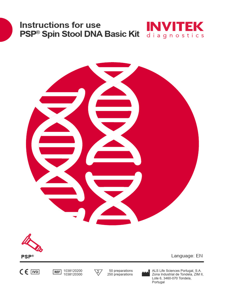 Ifu_psp Spin Stool Dna Basic Kit_en | PDF | Centrifuge | Real Time ...