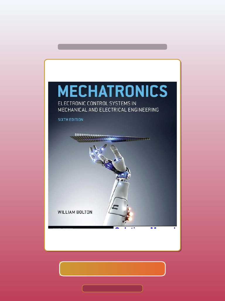 Mechatronics Electronic Control Systems in Mechanical and Electrical ...