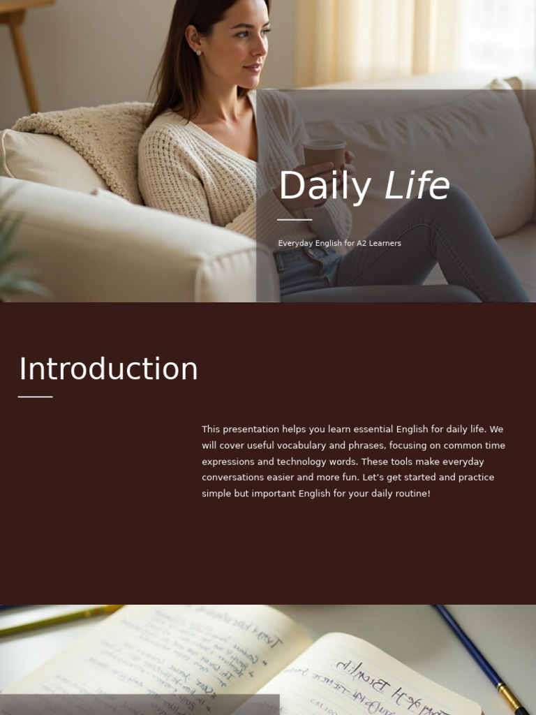 Daily Life | PDF | English Language | Vocabulary