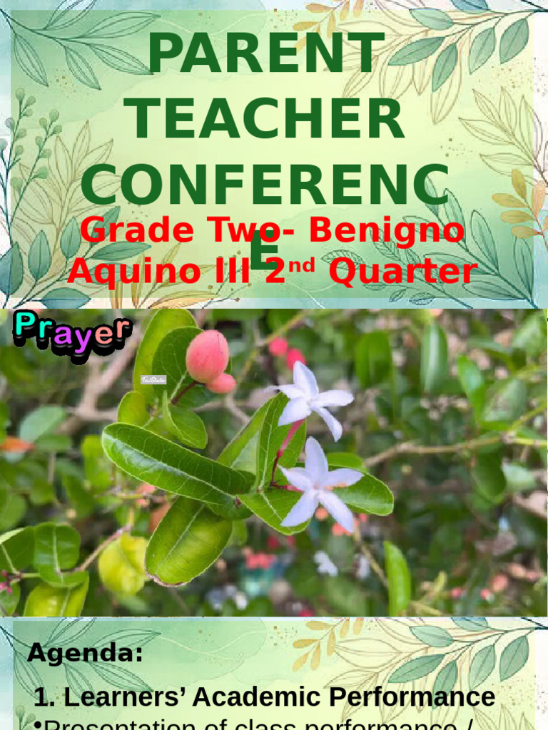2nd Quarter Parent Teacher Conference | PDF