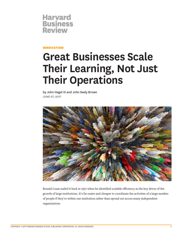 Scalable Learning for Business Growth | PDF | Learning | Innovation