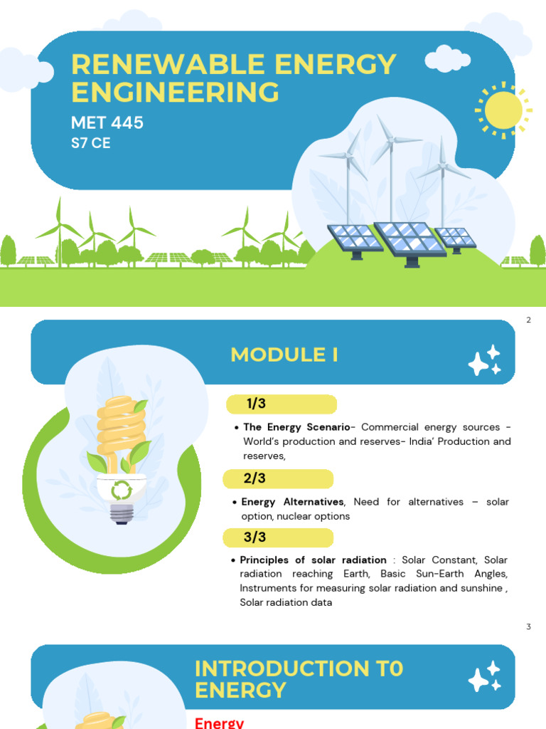 Renewable I Module | PDF