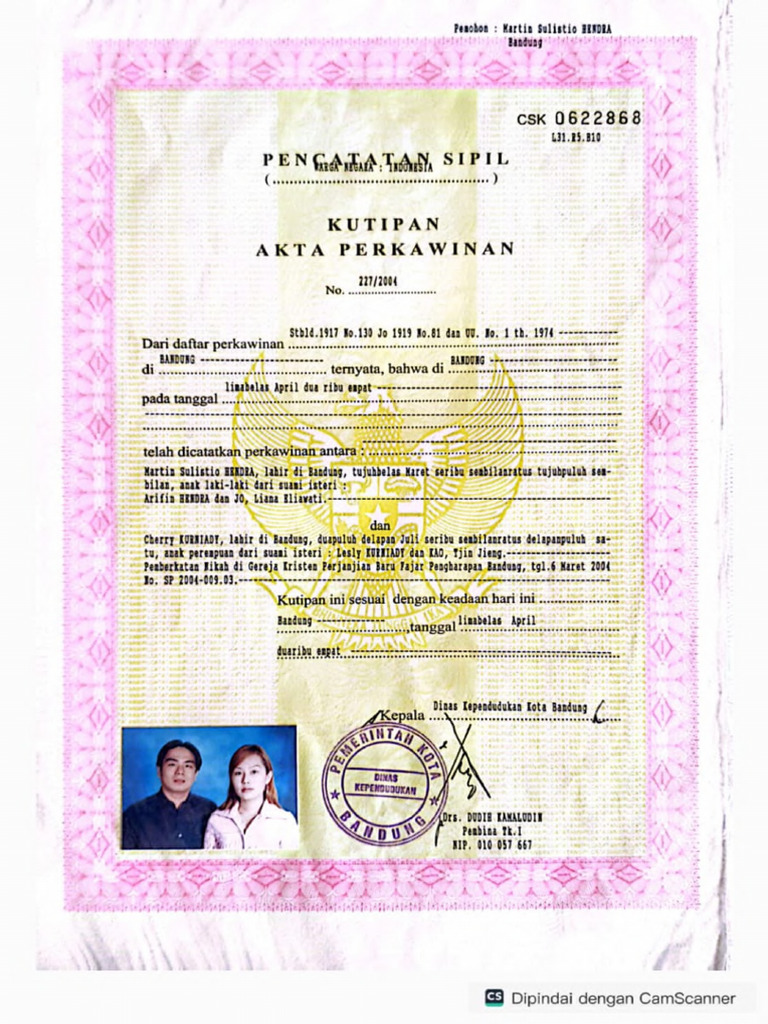 Akta Nikah | PDF