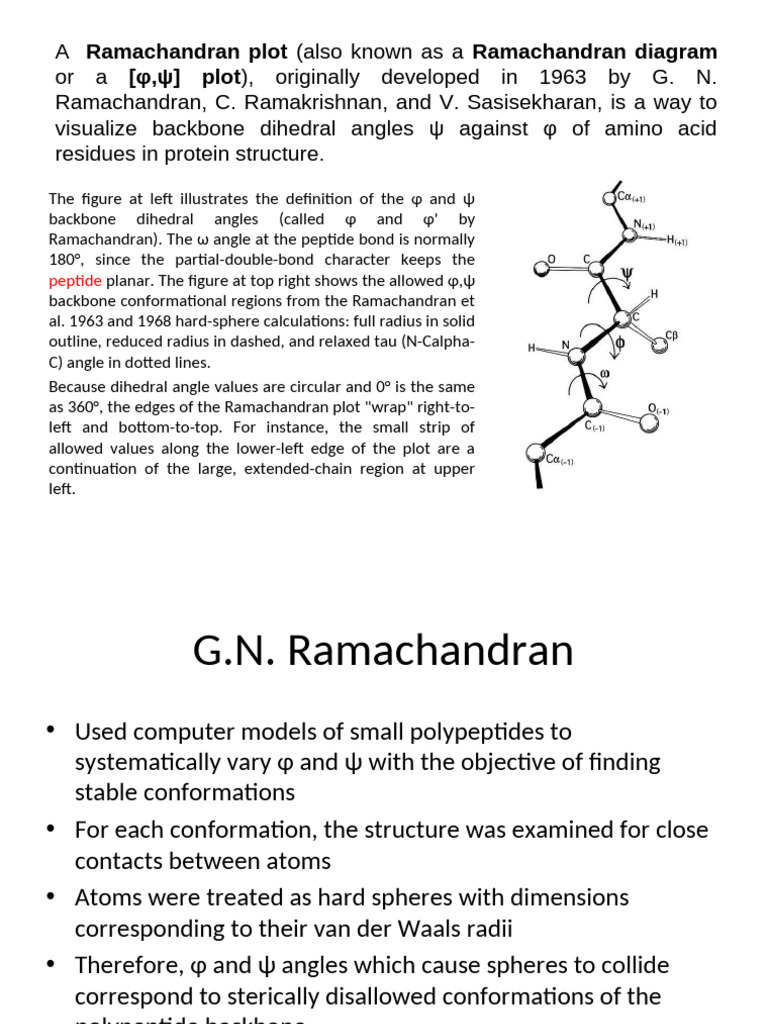 Understanding Ramachandran Plots | PDF | Nutrients | Macromolecules