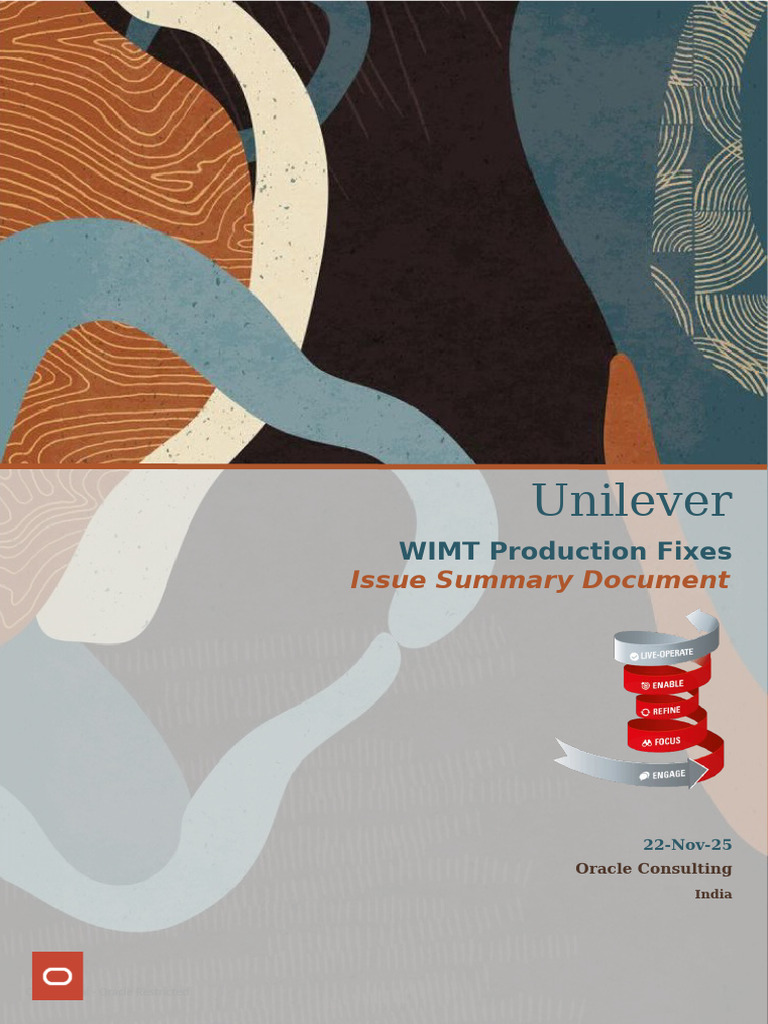 Issue Summary Document 22-11-2025 v1.1 | PDF | Oracle Corporation ...