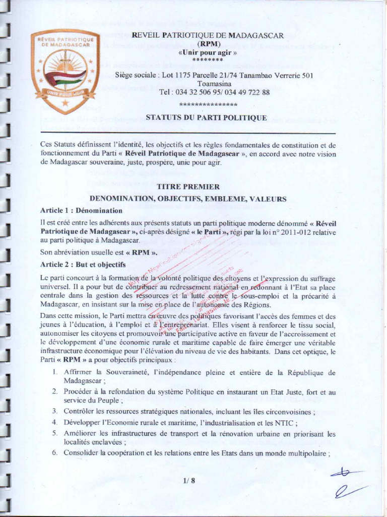 Statut | PDF