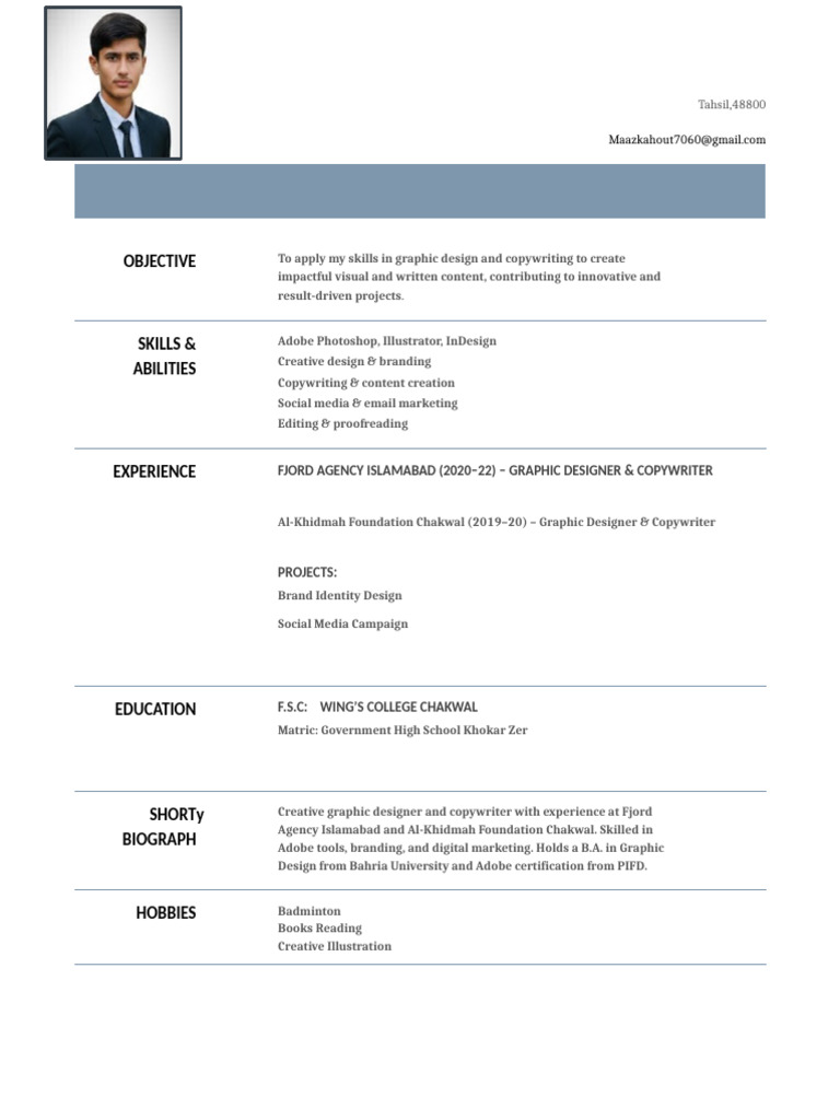 maaz cv | PDF