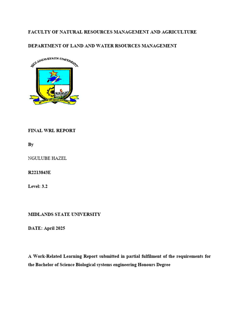 Hazel N Gulu Bee | PDF | Sewage Treatment | Environmental Engineering