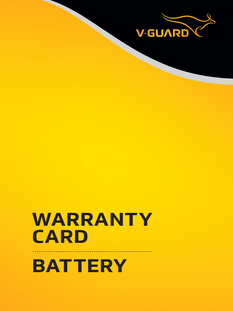 V-Guard Battery Warranty Information | PDF | Electrical Engineering ...