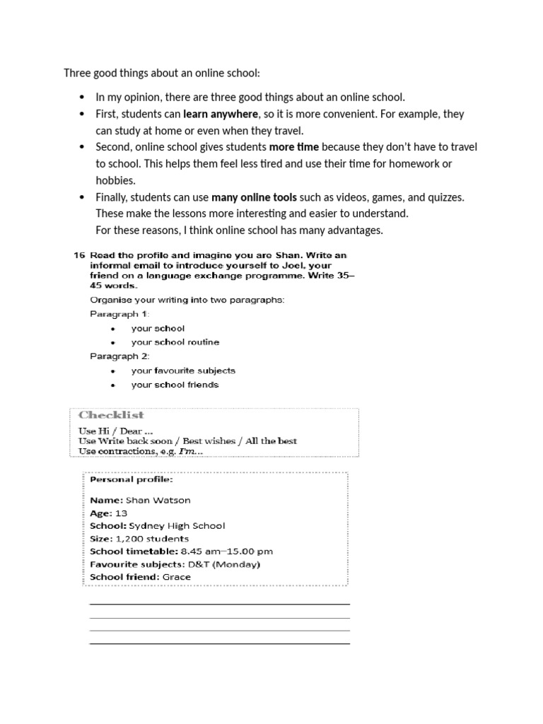 Three Good Things About An Online School | PDF
