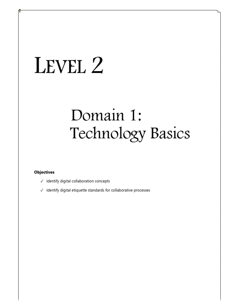 Technology Basics: Digital Collaboration Skills | PDF | Hdmi | Cloud ...