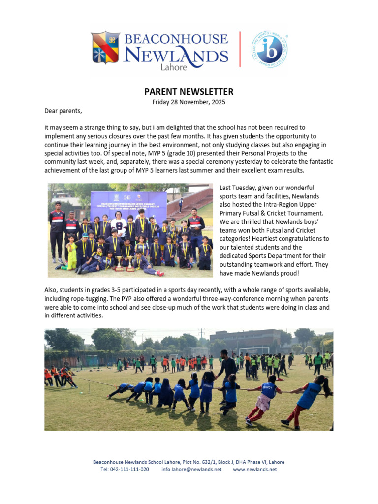Parent Letter 28 November 2025 | PDF