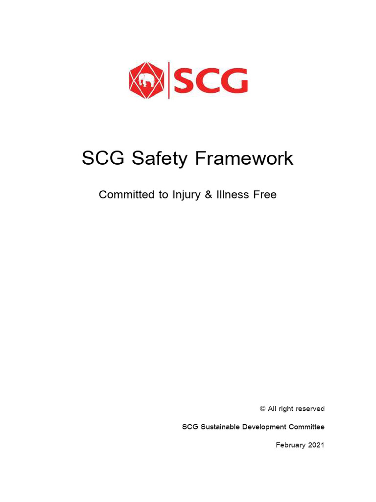 SCG-Safety-Framework-2021_EN | PDF | Occupational Safety And Health ...