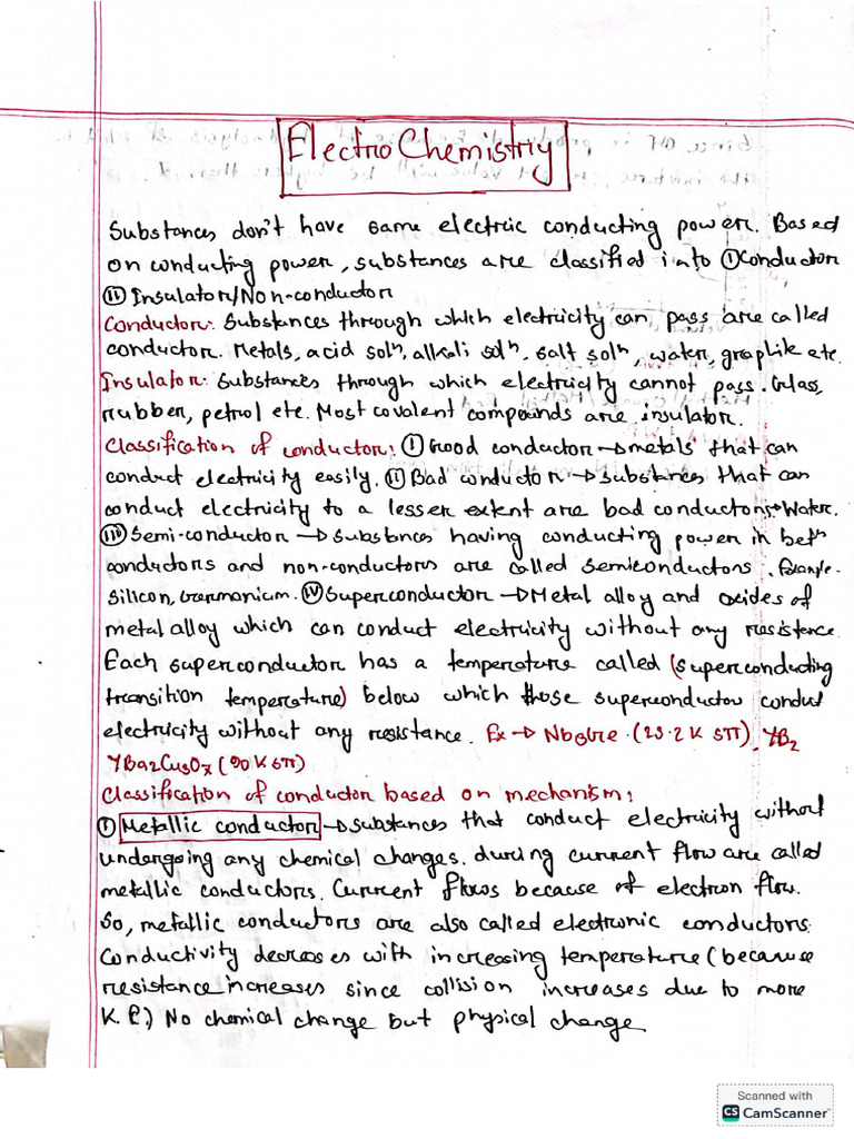 Electrochemistry - Opu Sir - 12517030 | PDF