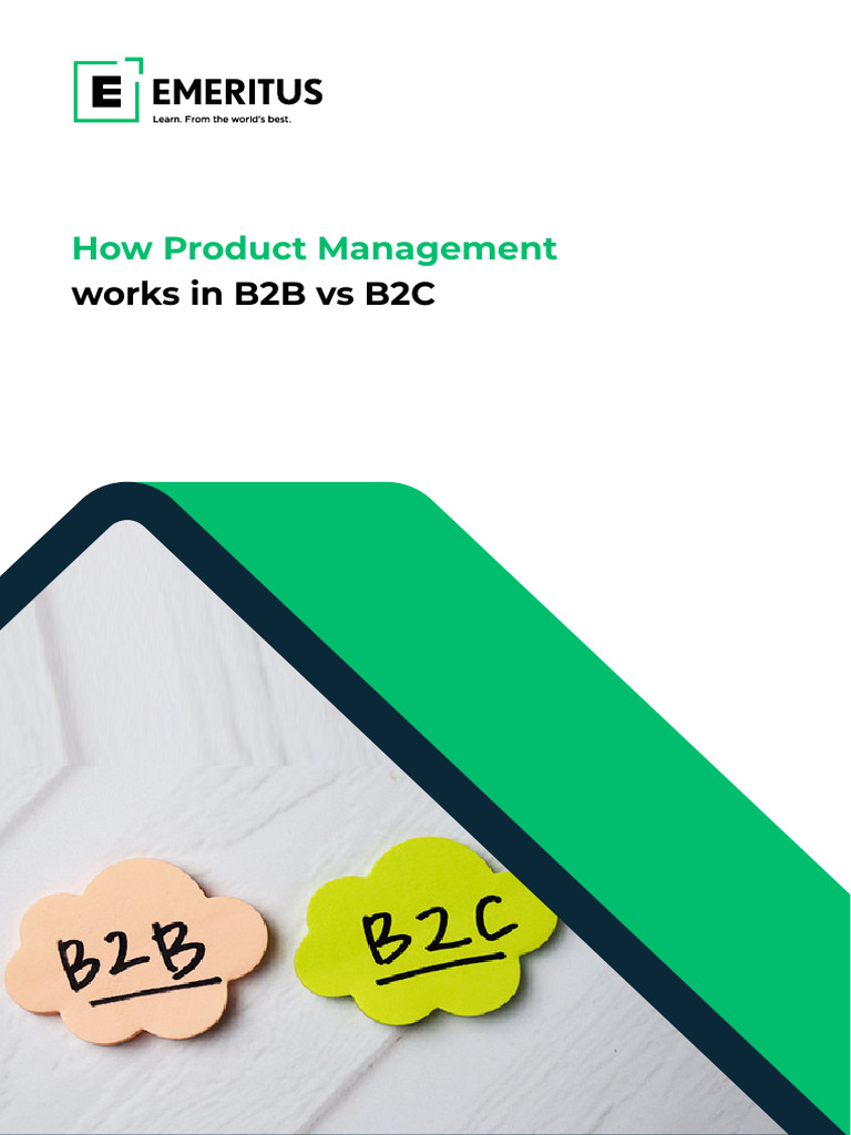 How Product Management Works in B2B vs B2C | PDF | Marketing | Retail