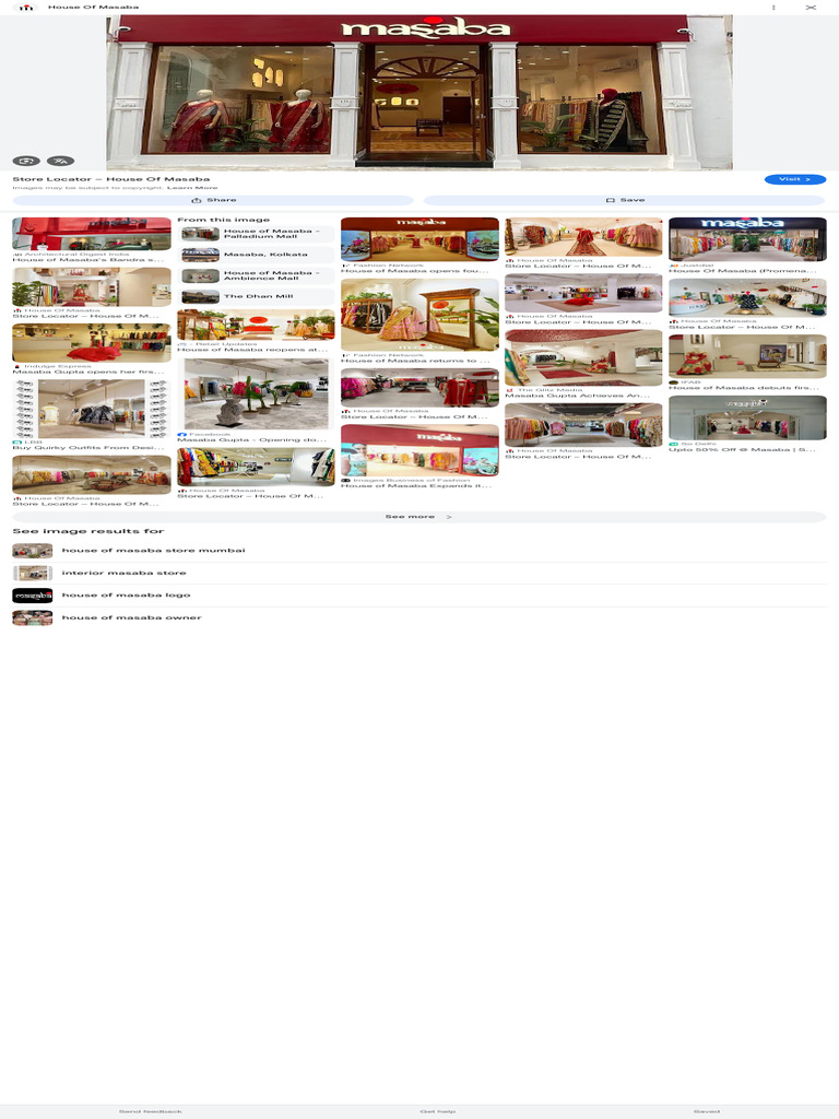 House of Masaba Store Locator Guide | PDF