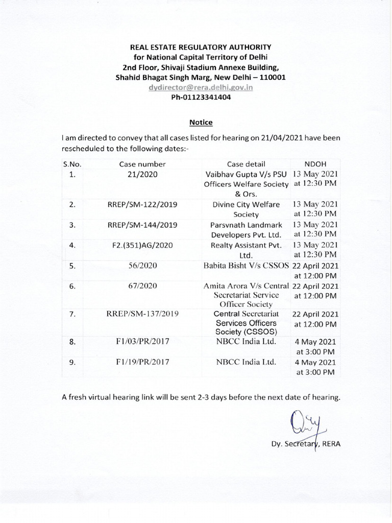 Adjournment_of Hearing (4) | PDF