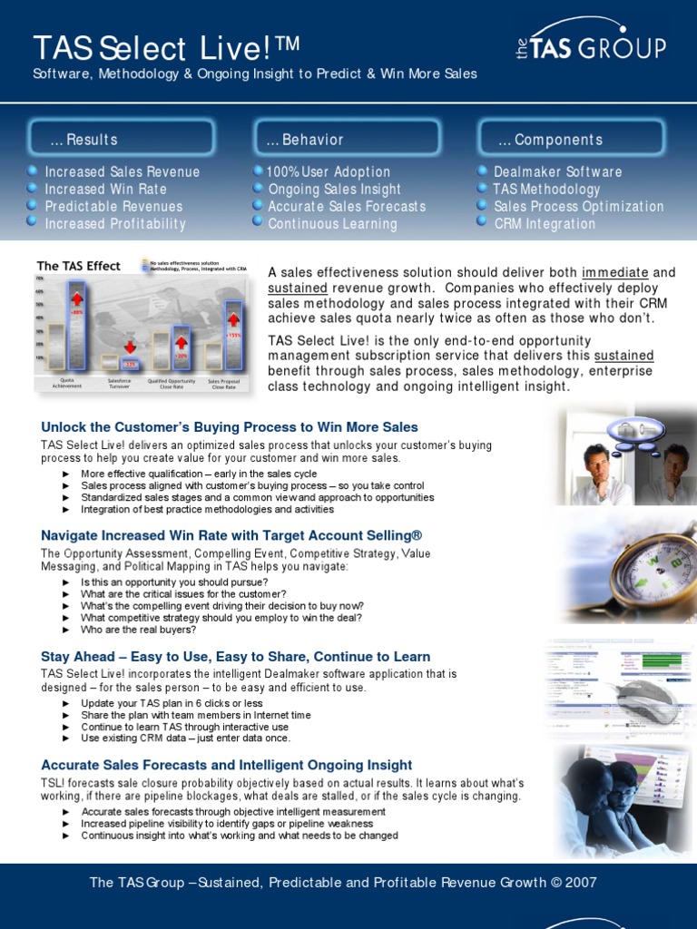 TAS Brochure | PDF | Sales | Strategic Management
