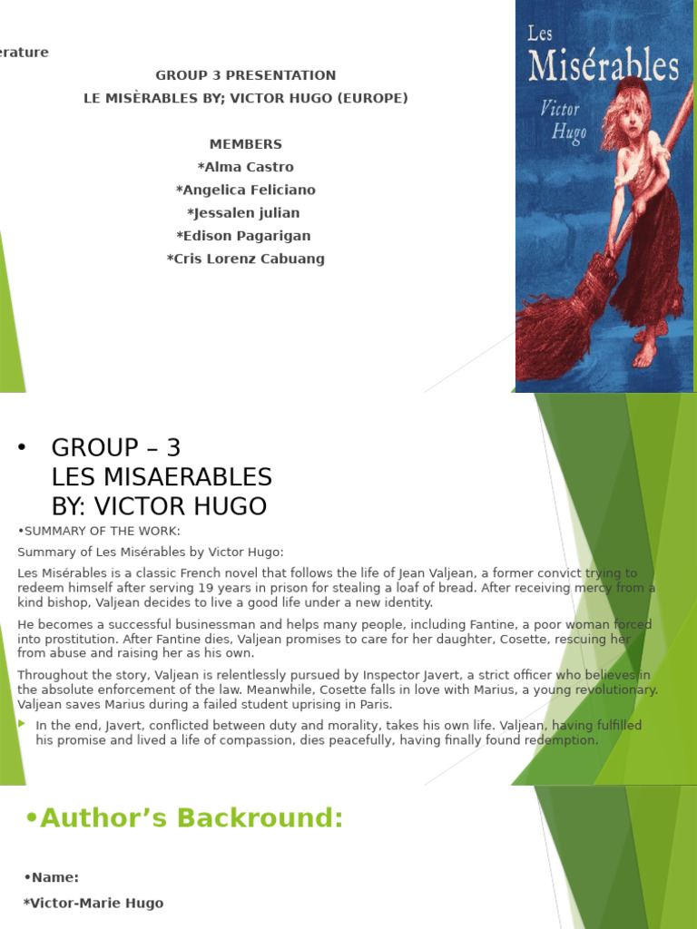Les Misérables Summary & Themes | PDF | Cosette | Les Misérables
