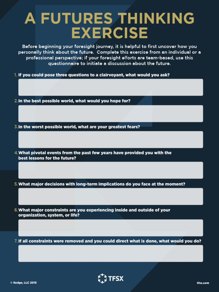 A Futures Thinking Exercise V9xoq2 | PDF