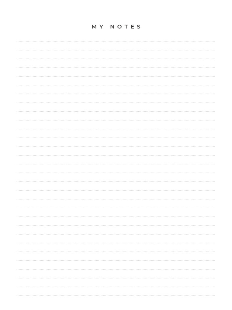 Simple A4 Lined Paper 2 | PDF