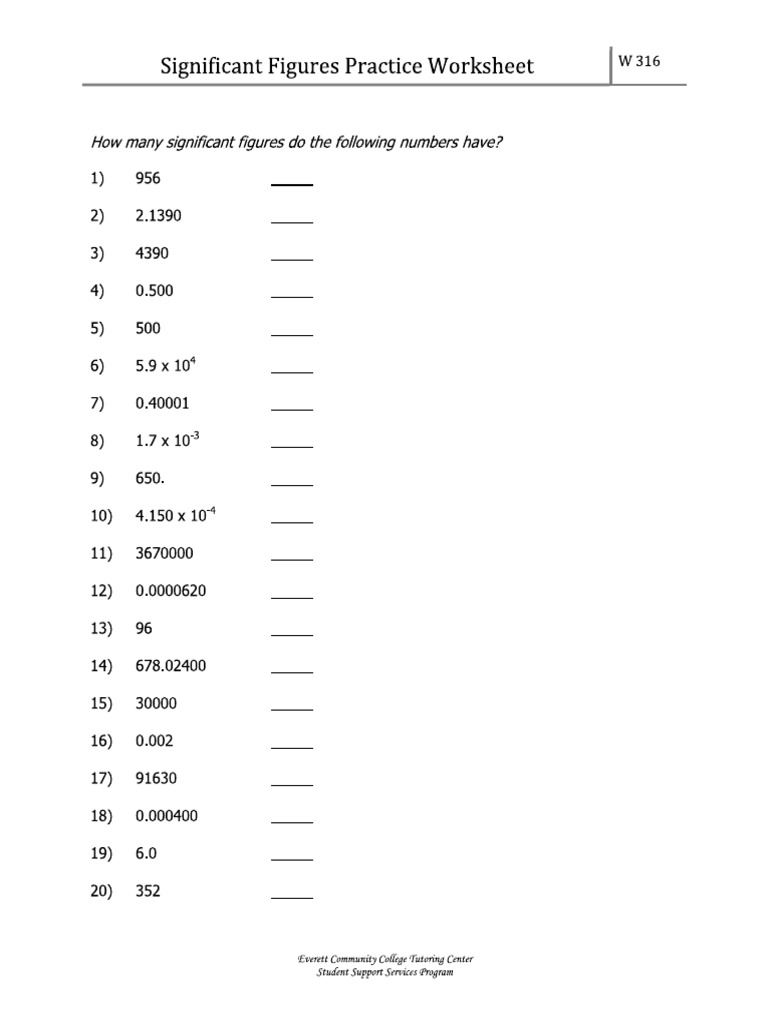 Significant Figures | PDF