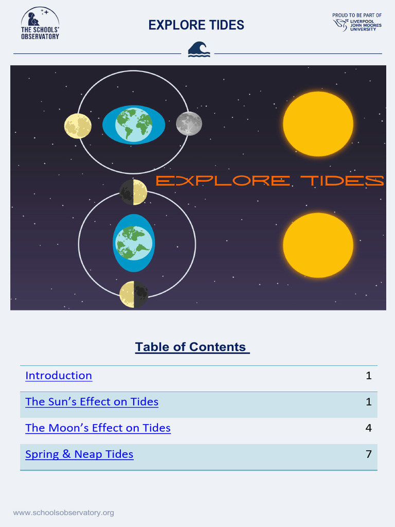 Understanding Tides: Sun and Moon Effects | PDF | Tide | Moon