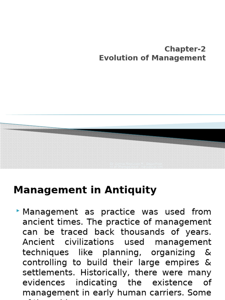 Introduction to Management Chapter-2 | PDF | System | Bureaucracy