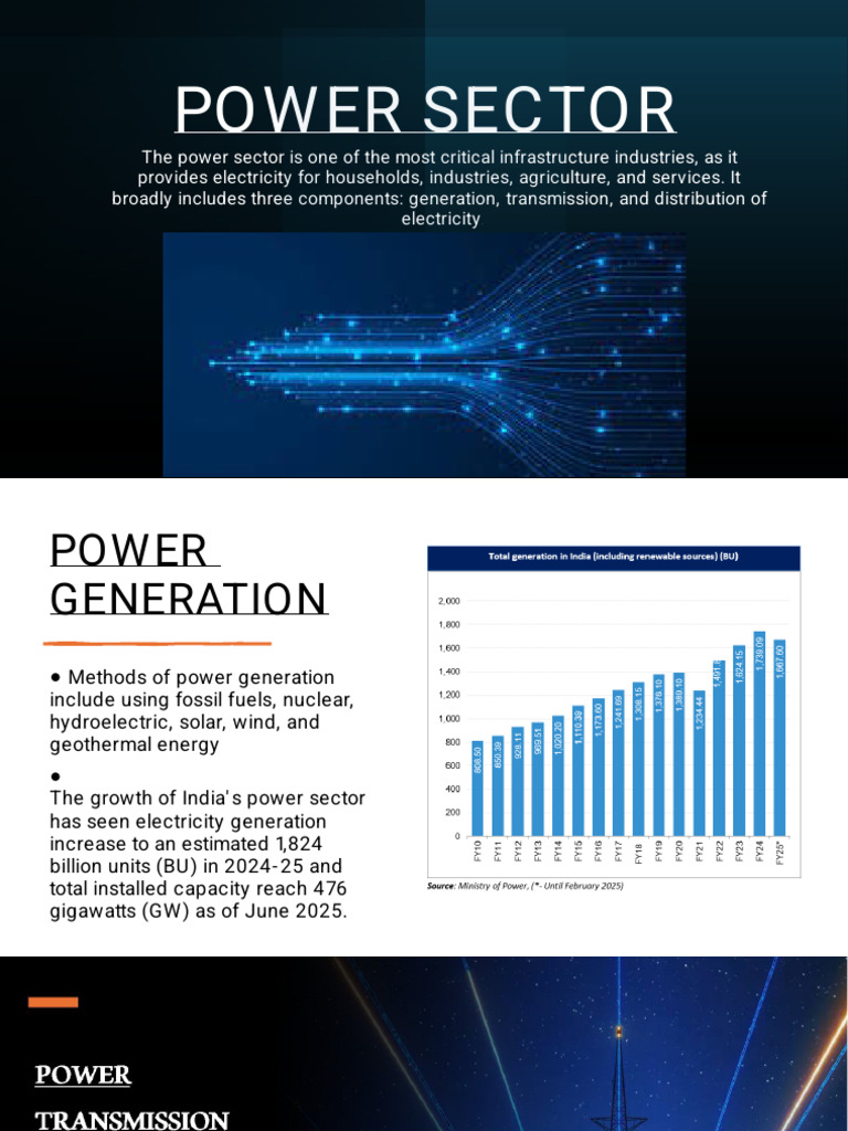 Power Sector Presentation-1 | PDF | Electricity Generation | Renewable ...