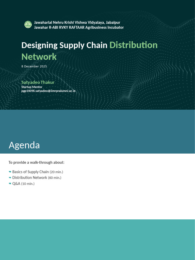 Supply Chain Distribution Network Design | PDF | Supply Chain | Logistics