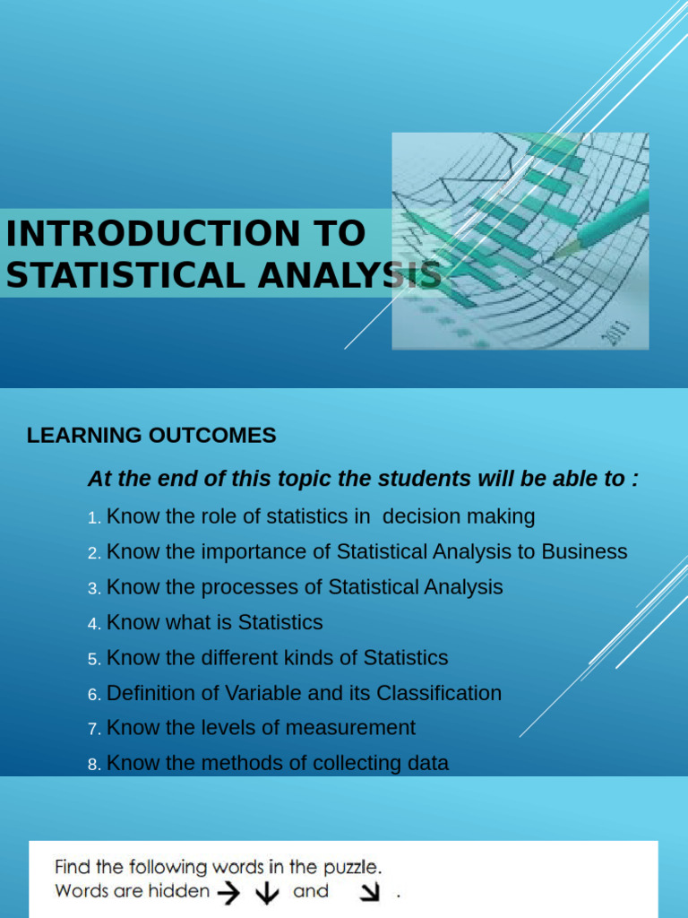 INTRODUCTION-TO-STATISTICAL-ANALYSIS | PDF | Statistics | Level Of Measurement