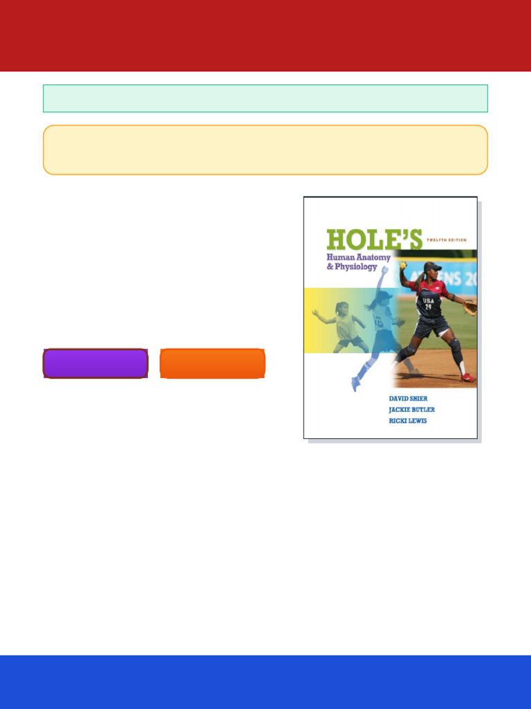 Hole Human Anatomy Physiology 12th edition by David ShierÂ 007892636X 978-0078926365 ebook ...