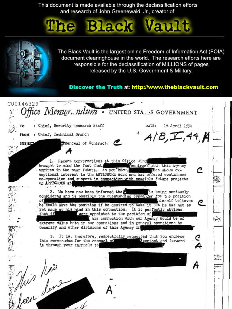 The Black Vault: FOIA Document Hub | PDF