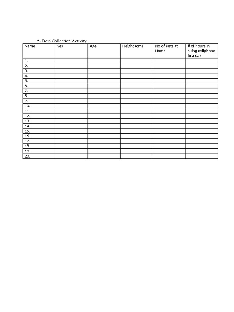 Activity Day 1 Survey | PDF