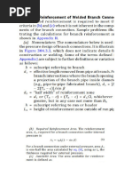 Reinforcement Pad Sizing for Pipe Branches | PDF