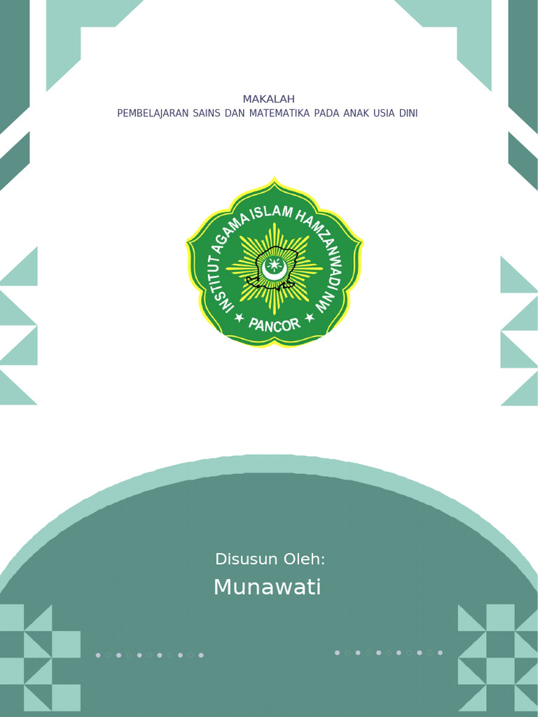 Putih Biru Modern Geometris Cover Modul Alur Pembelajaran Dokumen A4 ...