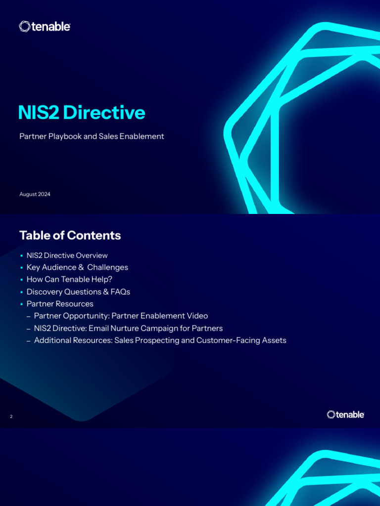 NIS2 Directive Partner Playbook | PDF | Computer Security | Security