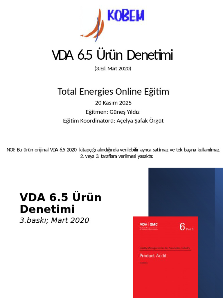 VDA 6.5 Egitim | PDF