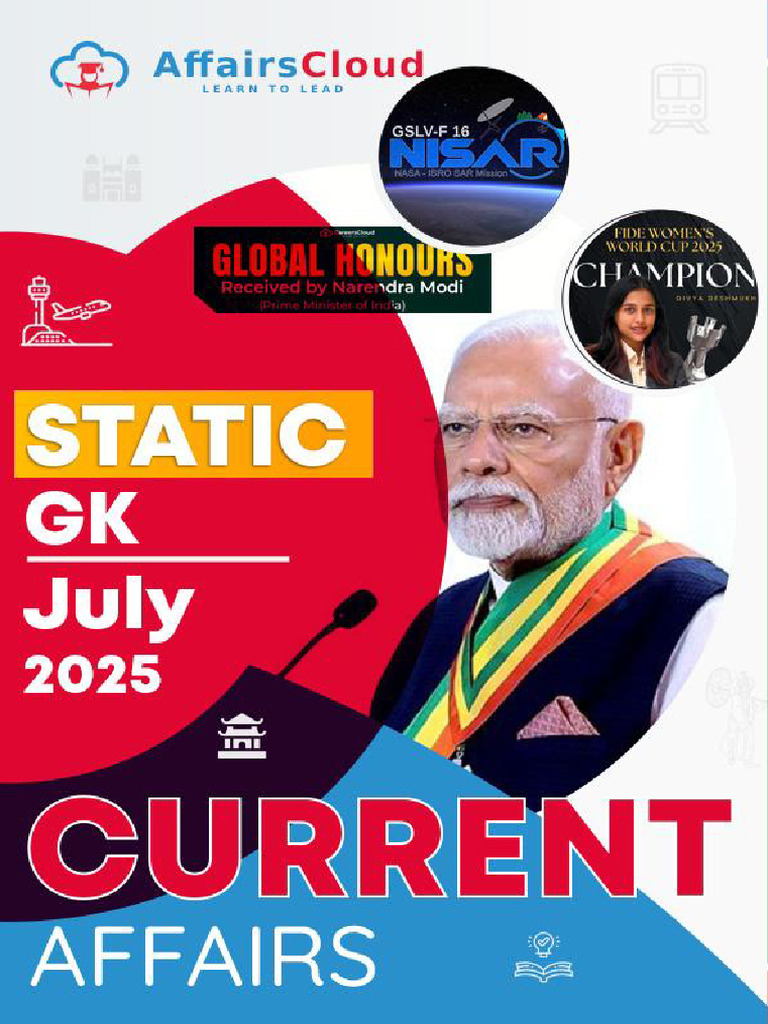 Static GK July 2025 CA Content - English (1) | PDF | Exchange Traded Fund