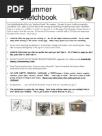 541 Sketchbook Worksheet | PDF