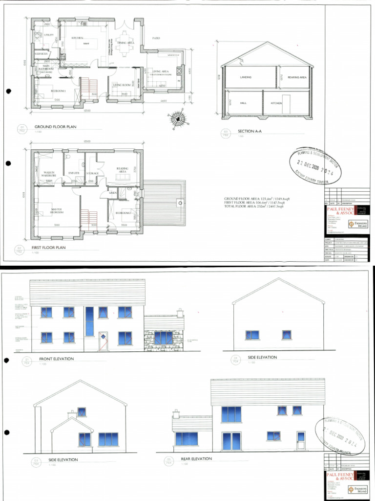 Plan Elavation Sec | PDF