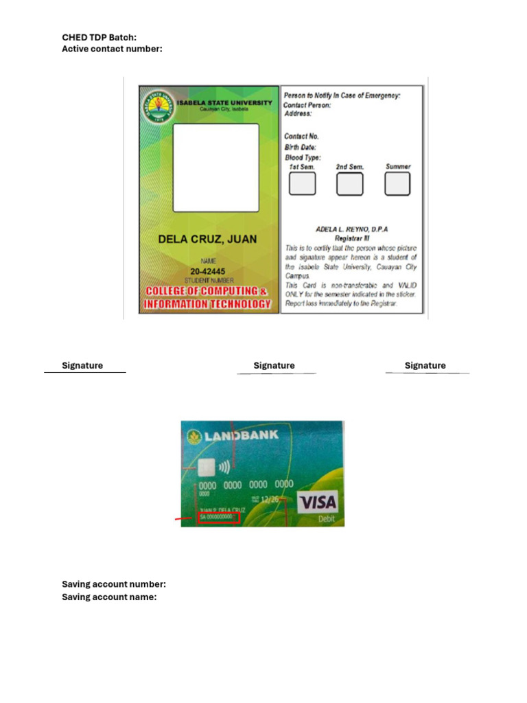 New Format (1d and Atm Account) Receipt | PDF