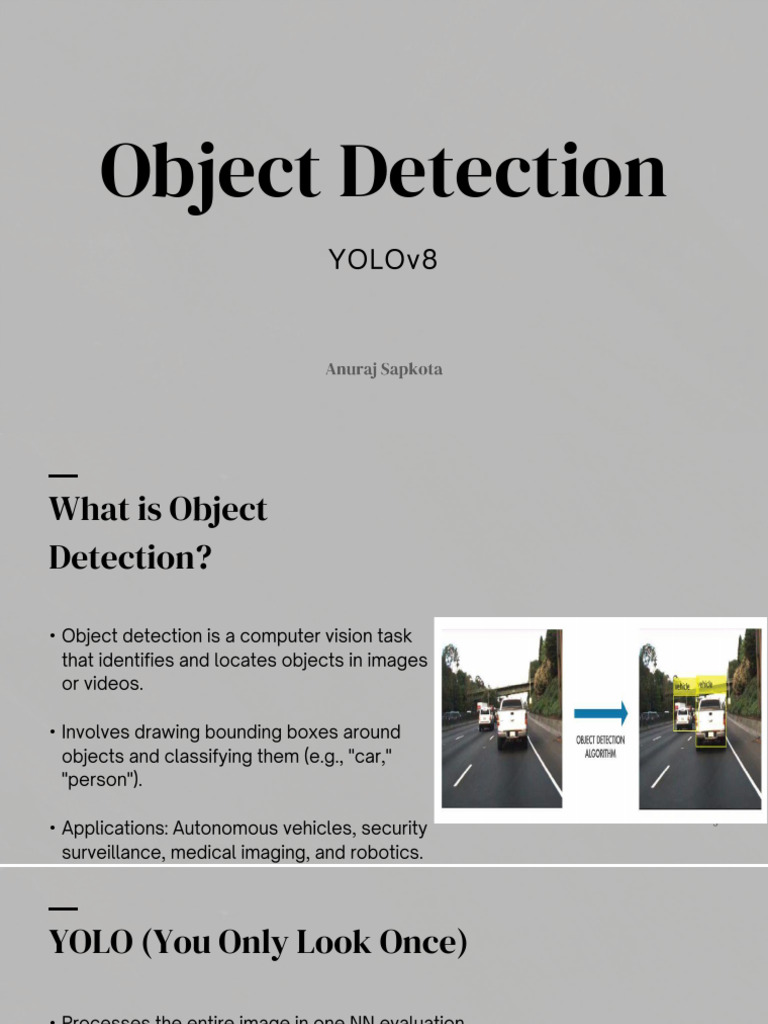 Object Detection Yolo | PDF | Image Segmentation | Machine Learning